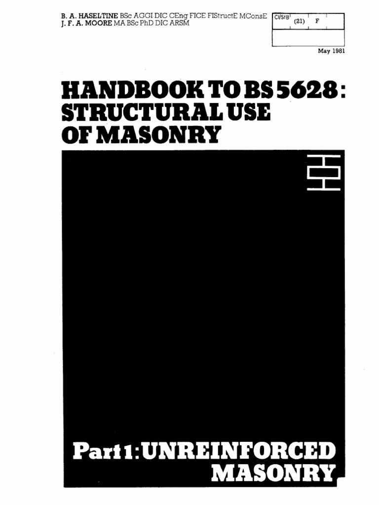 UnReinforced Masonry Design | PDF