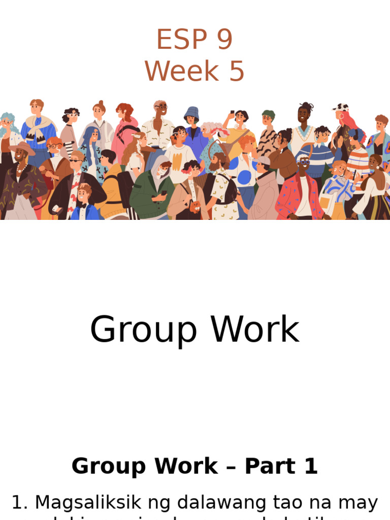 2324 - ESP 9 Week 5 | PDF