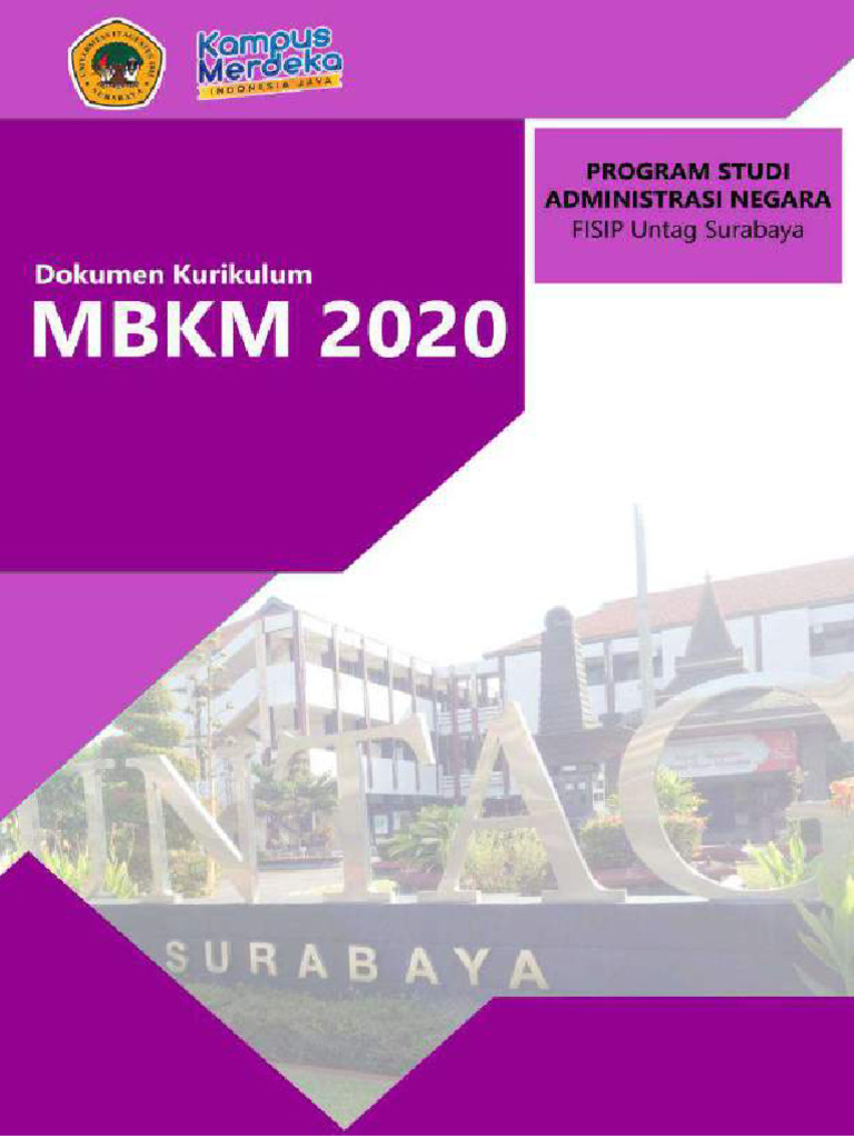 Contoh Dokumen Kurikulum Prodi Administrasi Negara UNTAG Sby | PDF