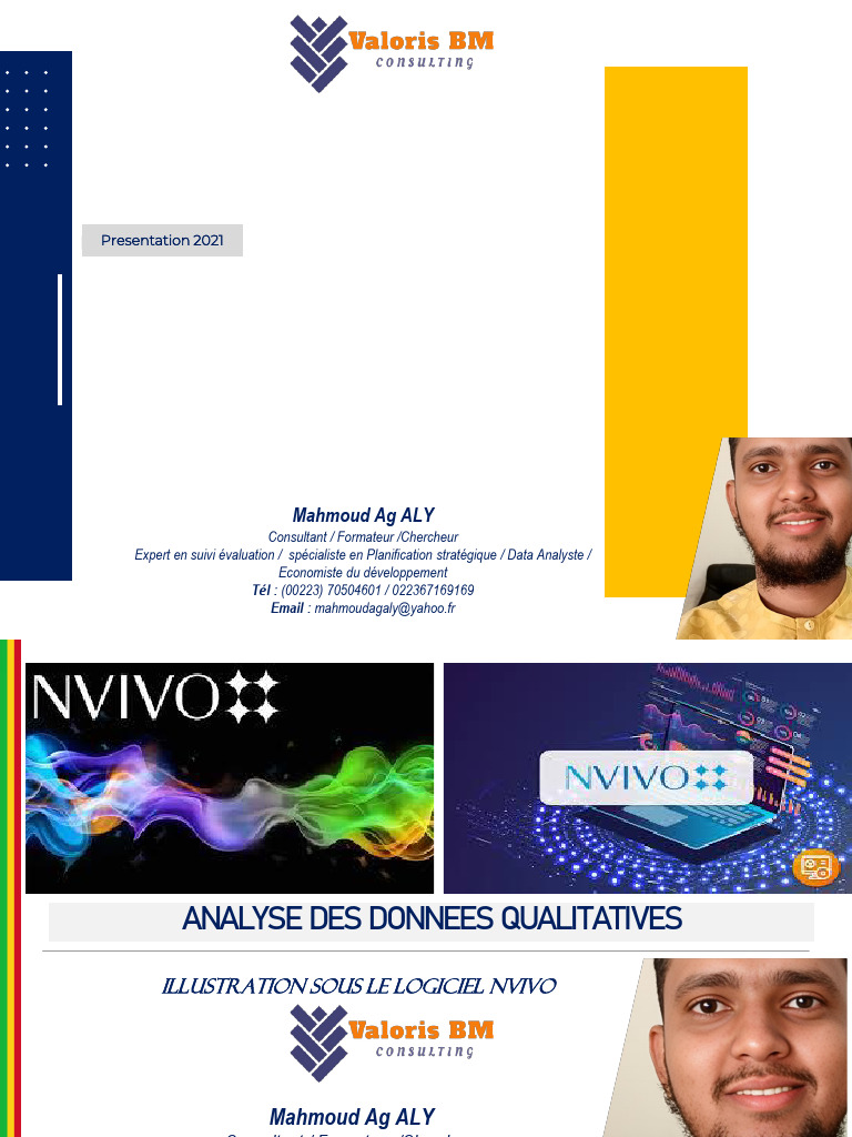 Analyse Des Données Qualitatives Mahmoud Ag Consultant Pdf