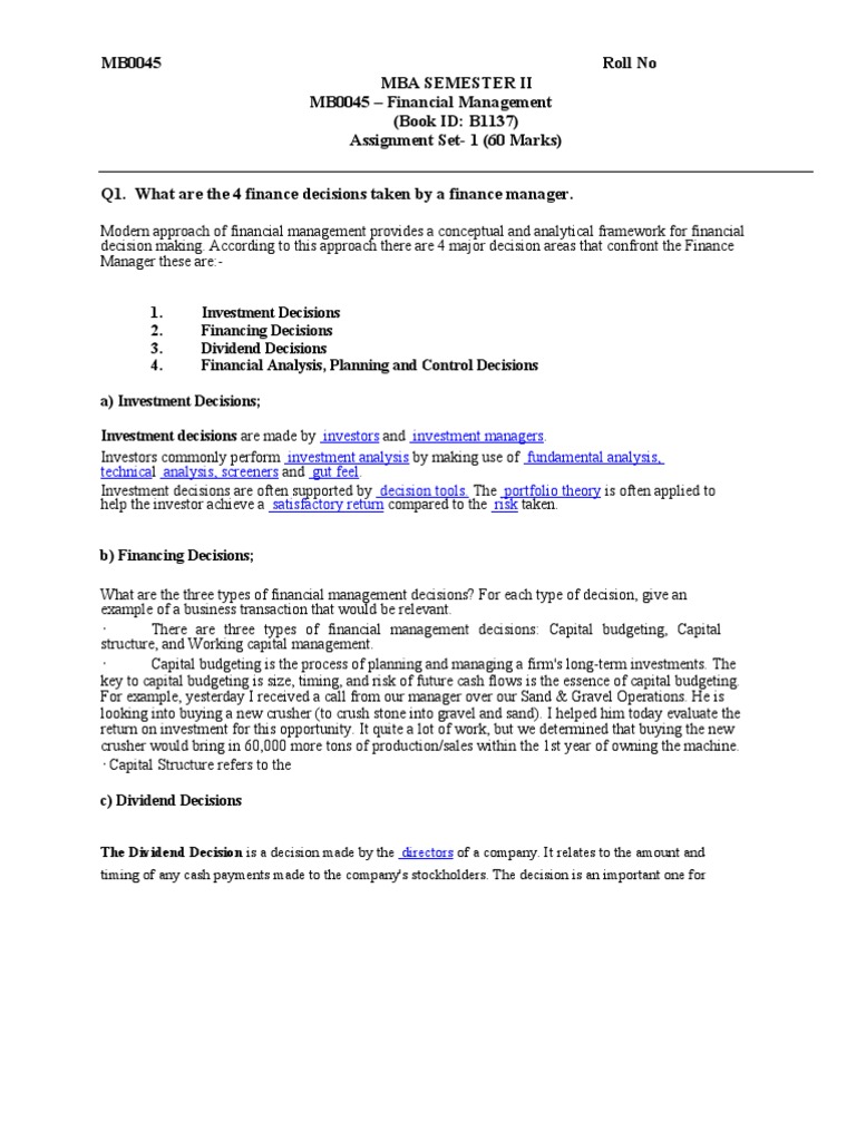 Sample | PDF | Dividend | Investor