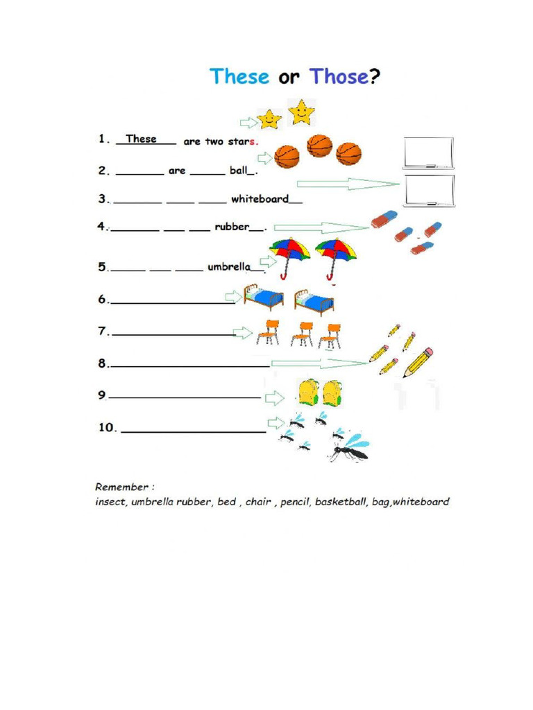 These Those Questions | PDF