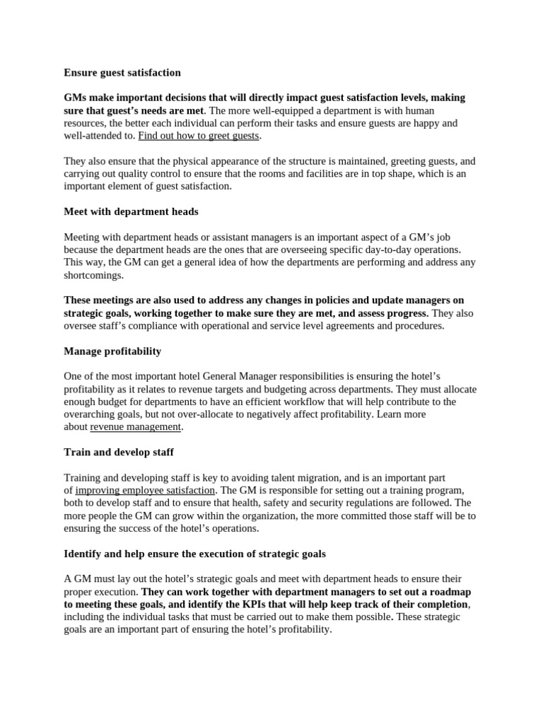 Ensure Guest Satisfaction | PDF | Housekeeping | Career & Growth