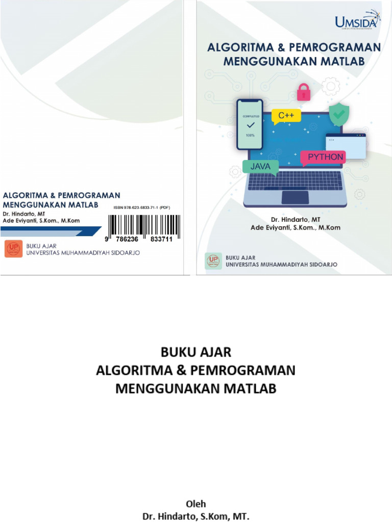 Algoritma & Pemrograman Menggunakan Matlab (2020) | PDF Algoritma & Pemrograman Menggunakan Matlab (2020) | PDF