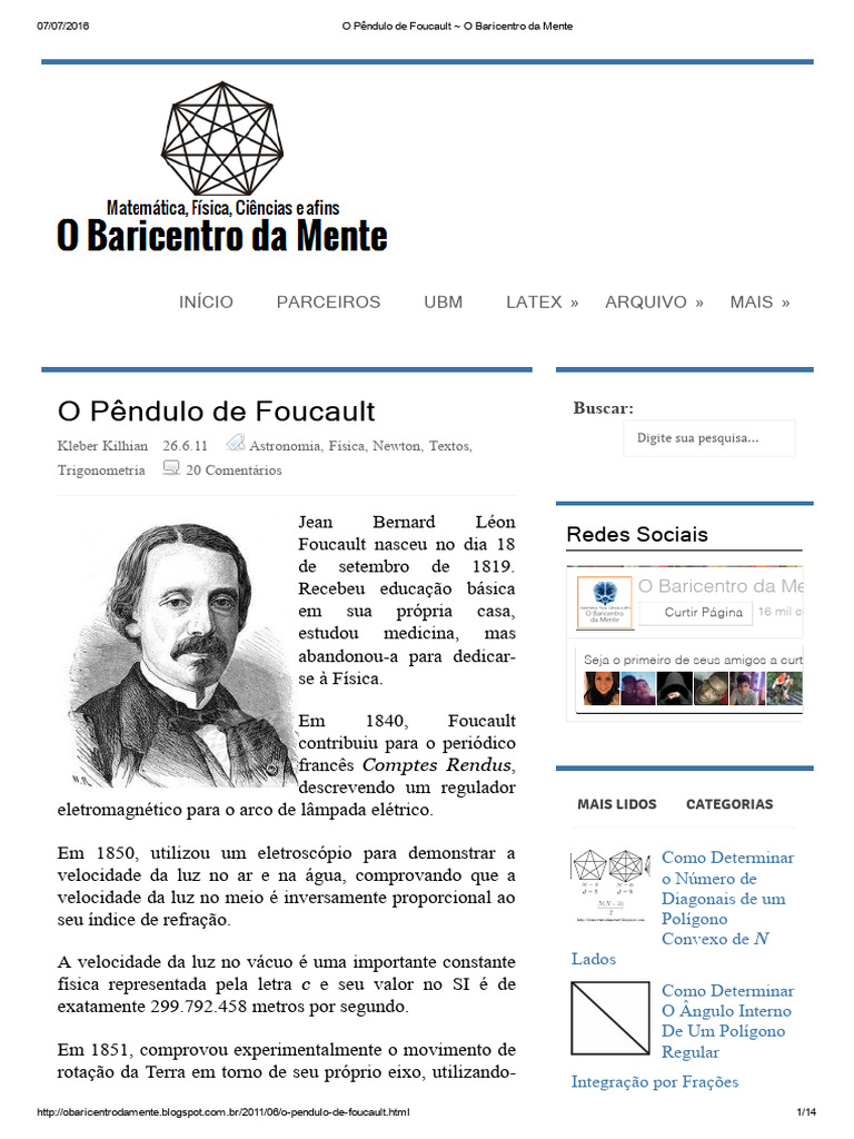 O Pendulo de Foucault | PDF