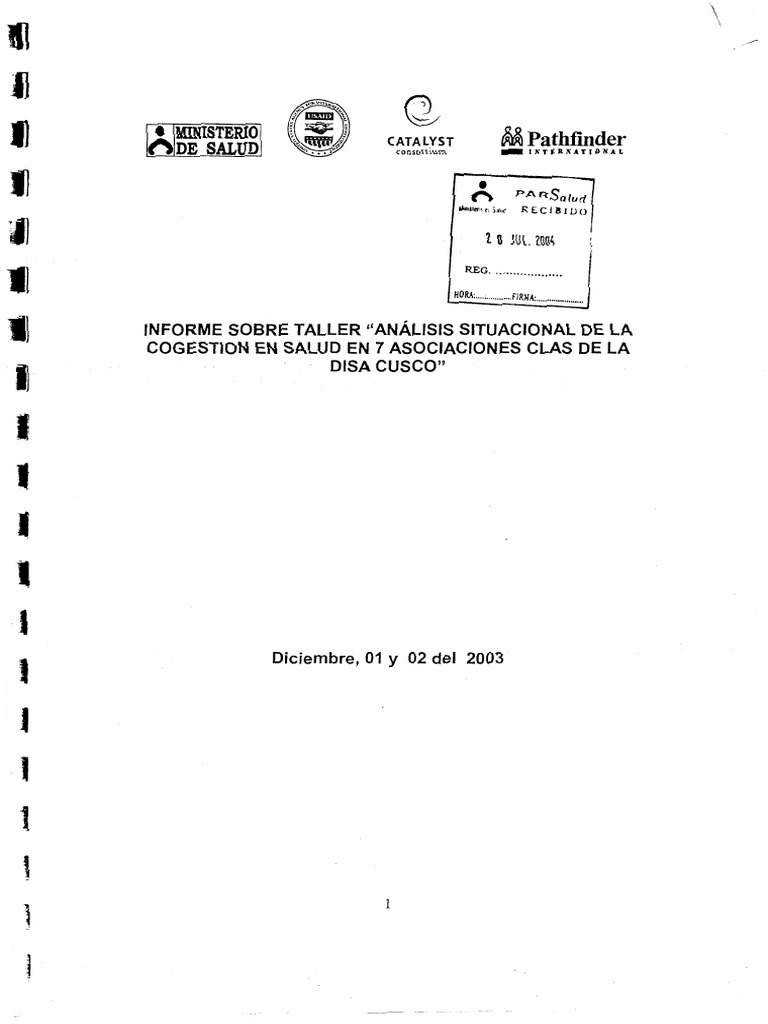 Minsa Usaid Pathfinder Lima Dic 2003 Cusco Analisis Situacional de La ... Minsa Usaid Pathfinder Lima Dic 2003 Cusco Analisis Situacional de La ...