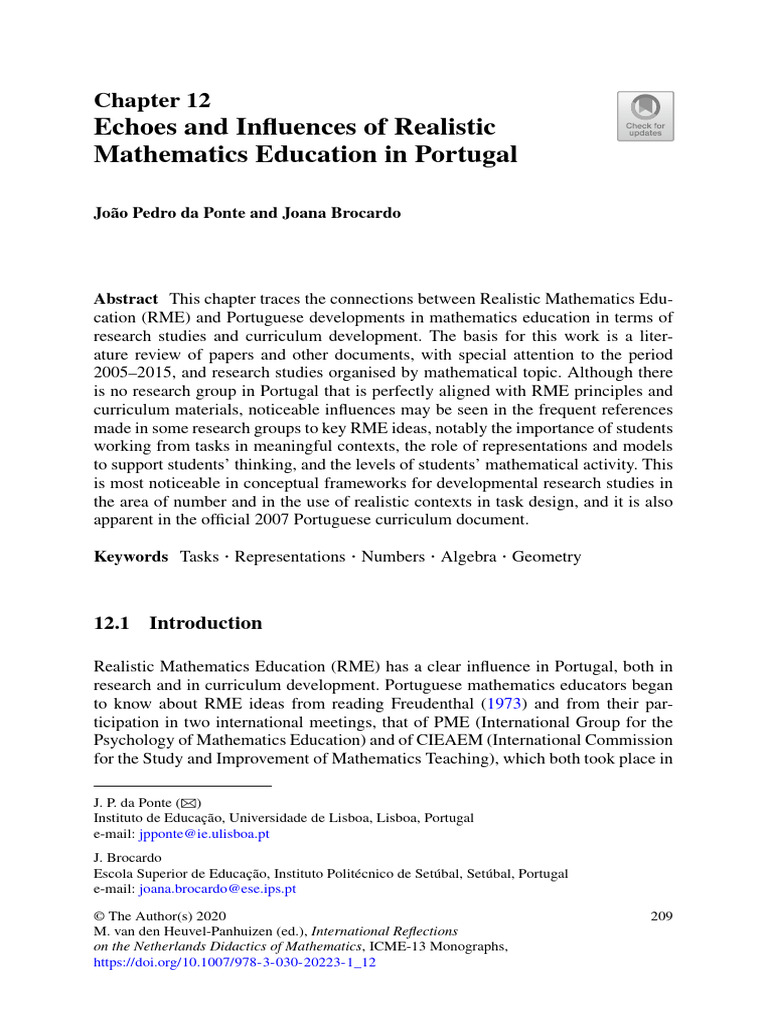 Realistic_Mathematics_Education | PDF