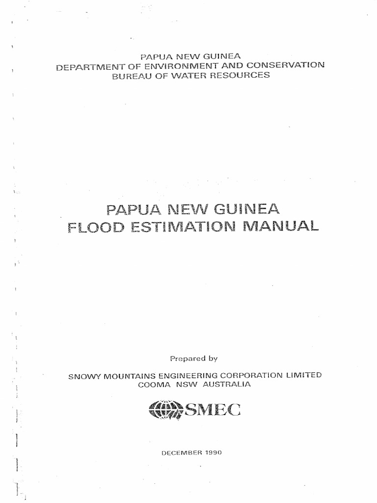 PNG Flood Estimation Manual - Dec 1990 | PDF