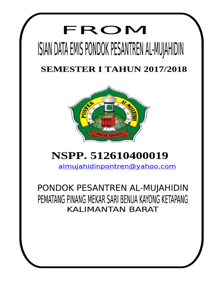 Data Emis Pondok | PDF