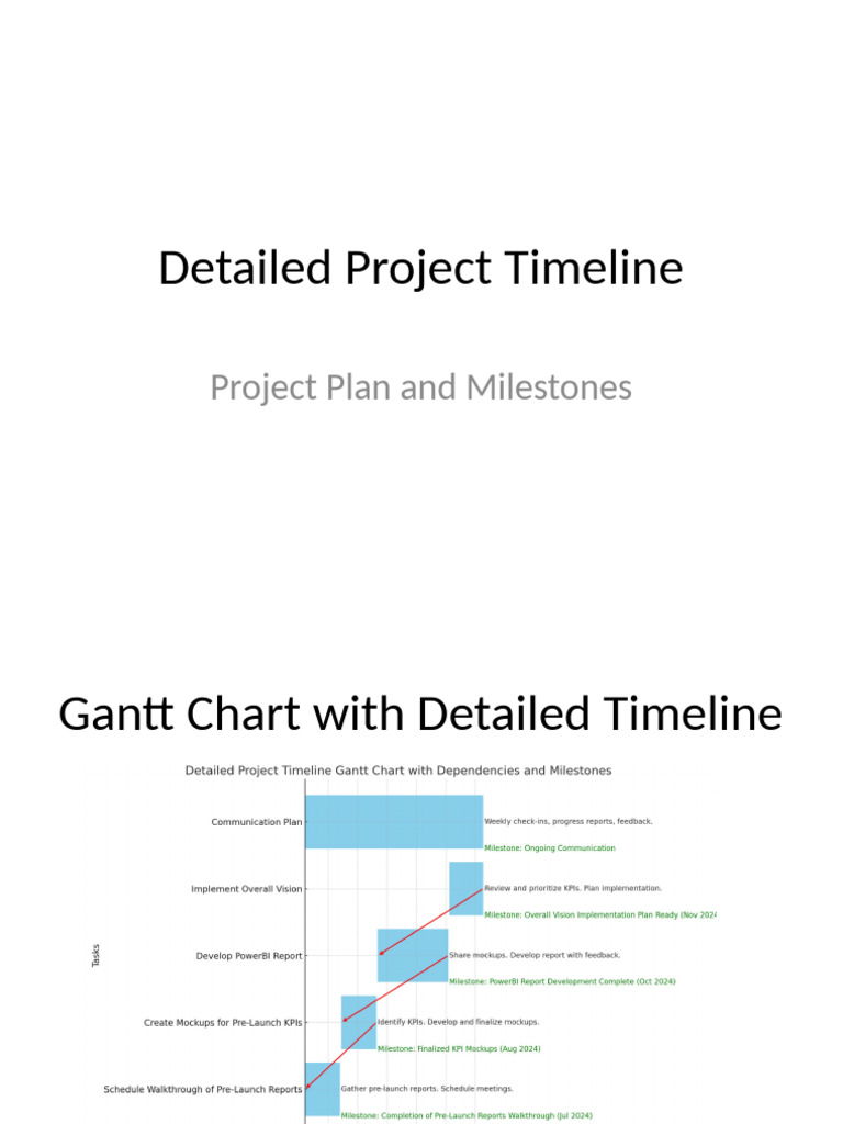 Editable Detailed Project Timeline | PDF