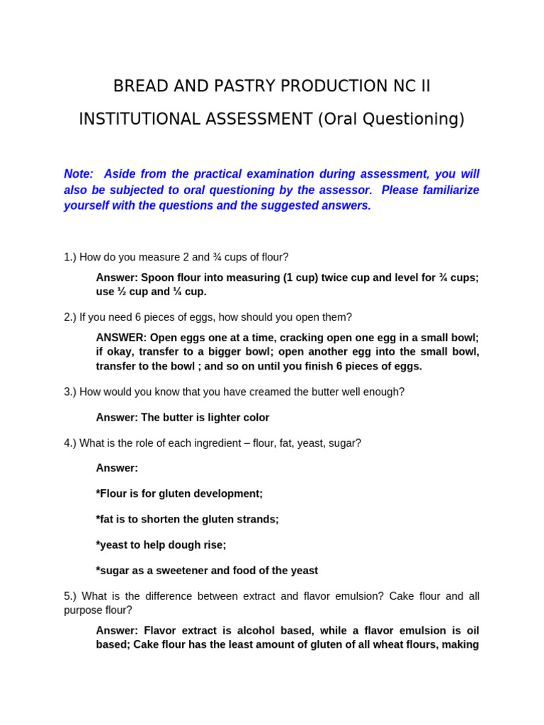 BPP Oral Questioning | PDF