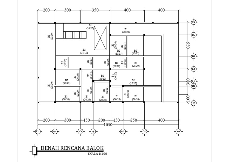 DENAH RENCANA BALOK | PDF