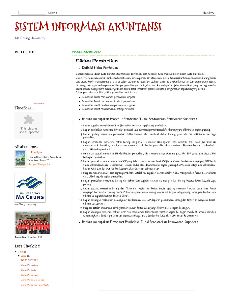 Sistem Informasi Akuntansi - Siklus Pembelian | PDF