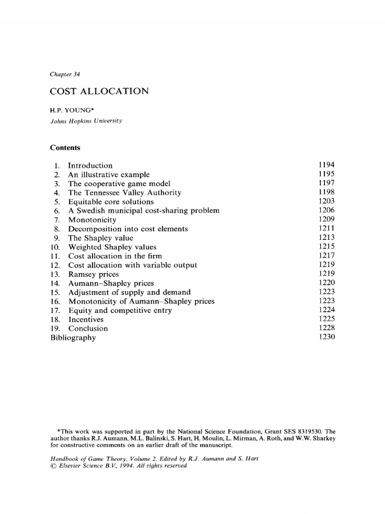 Chapter 34 Cost Allocation | PDF