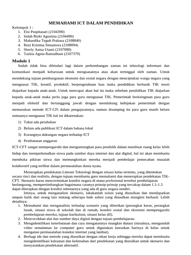 Resume Ict Unesco | PDF