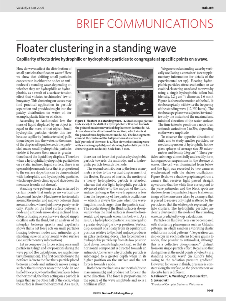 Nat Float | PDF | Buoyancy | Waves