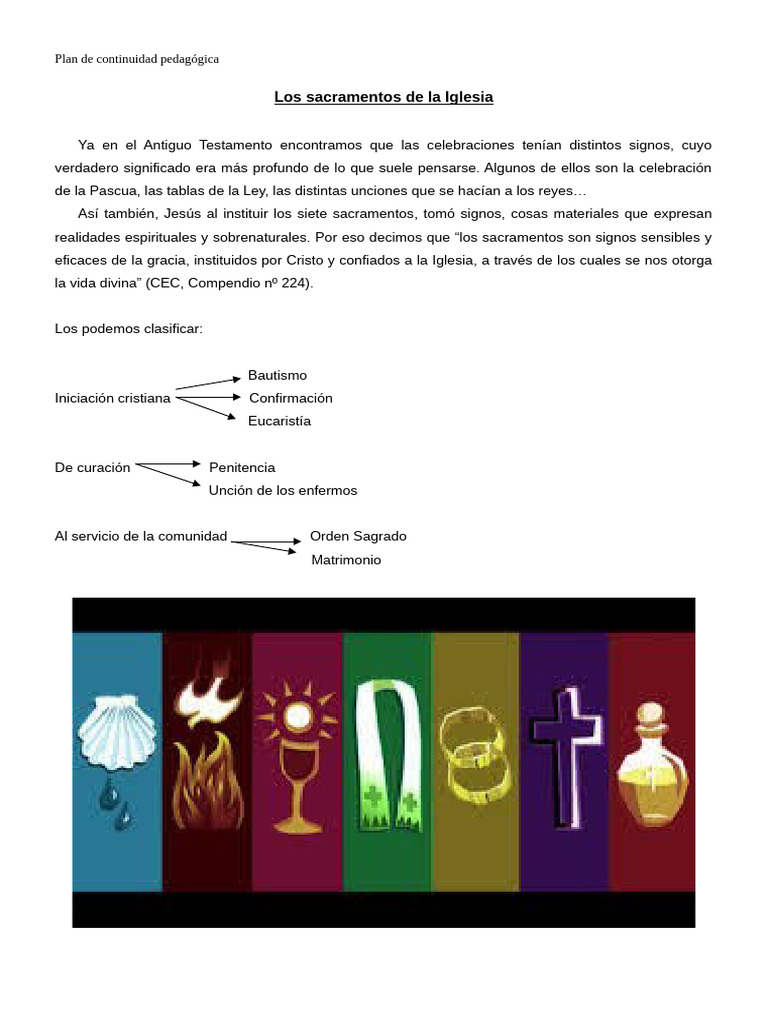 11 - Los Sacramentos | PDF | Cristo (título) | Gracia en el cristianismo