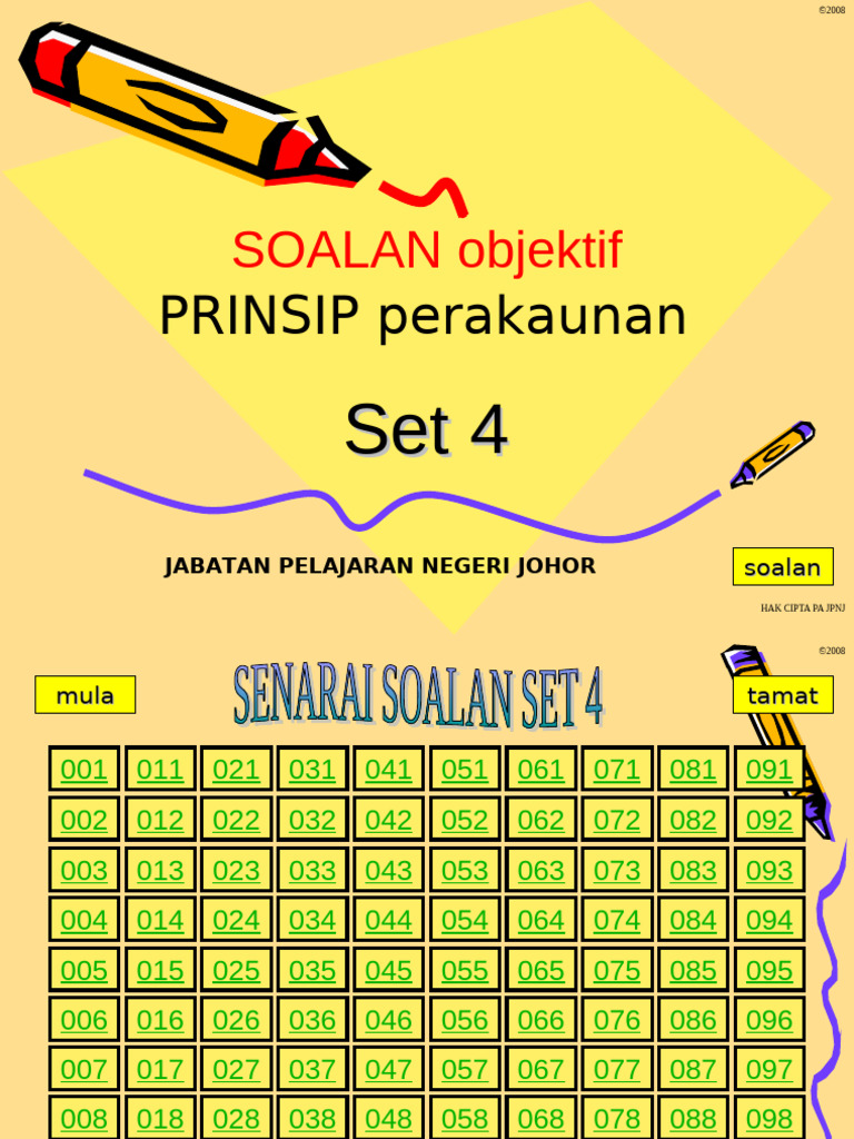 Soalan Objektif Pa 2008 Set4 | PDF