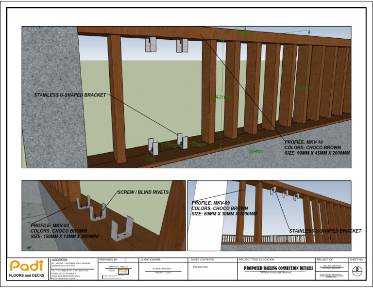 Mkv-10 Railing Connection Details-Perspective | PDF