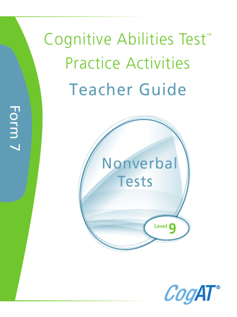 CogAT_OP Grade 3 Teacher Guide | PDF