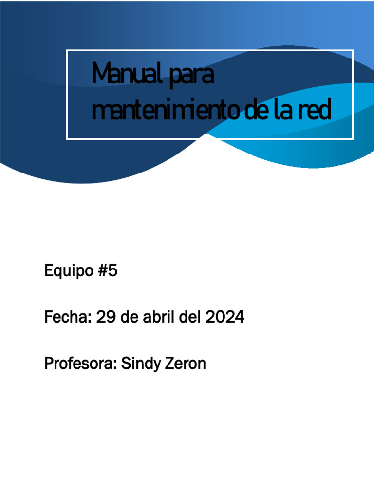 Manual de Redes 2 | PDF