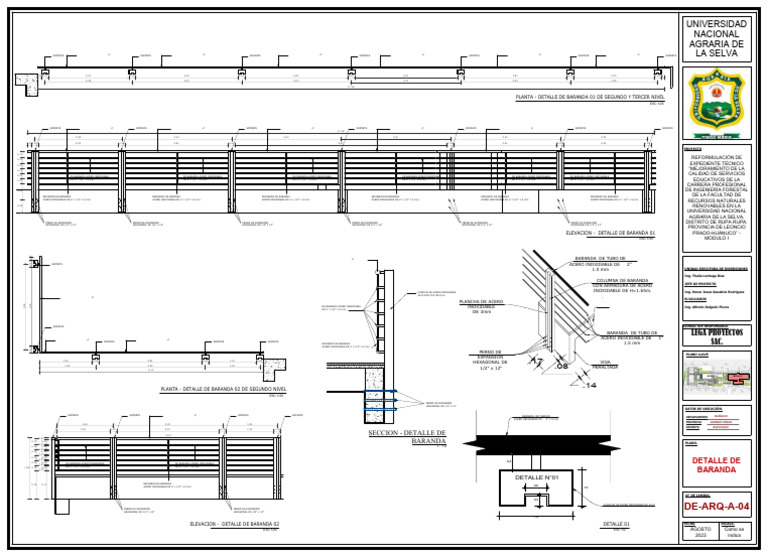 De-Arq-A-04 - Detalle de Baranda | PDF
