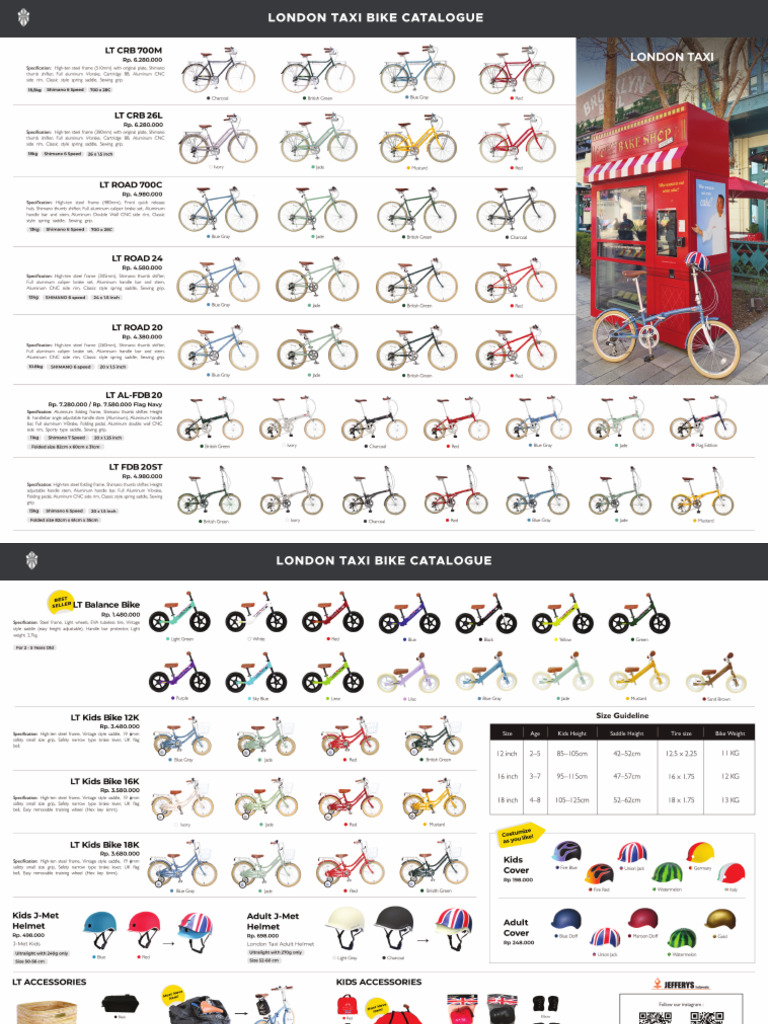 London Taxi Bike Catalogue Vol. 01 2023 | PDF