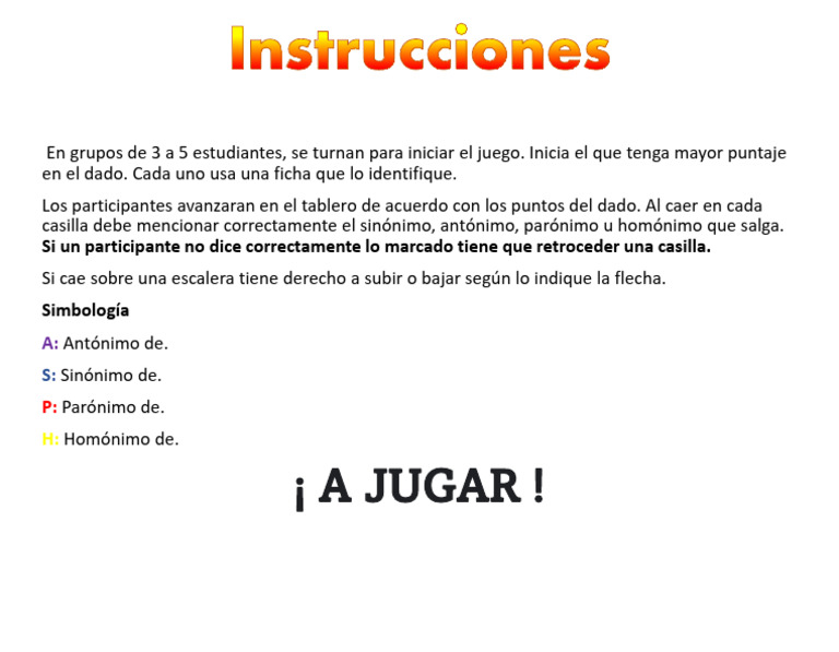Instrucciones de Juego de Mesa Nancy | PDF