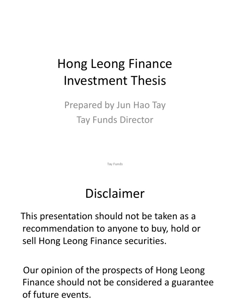Hong Leong Finance | PDF