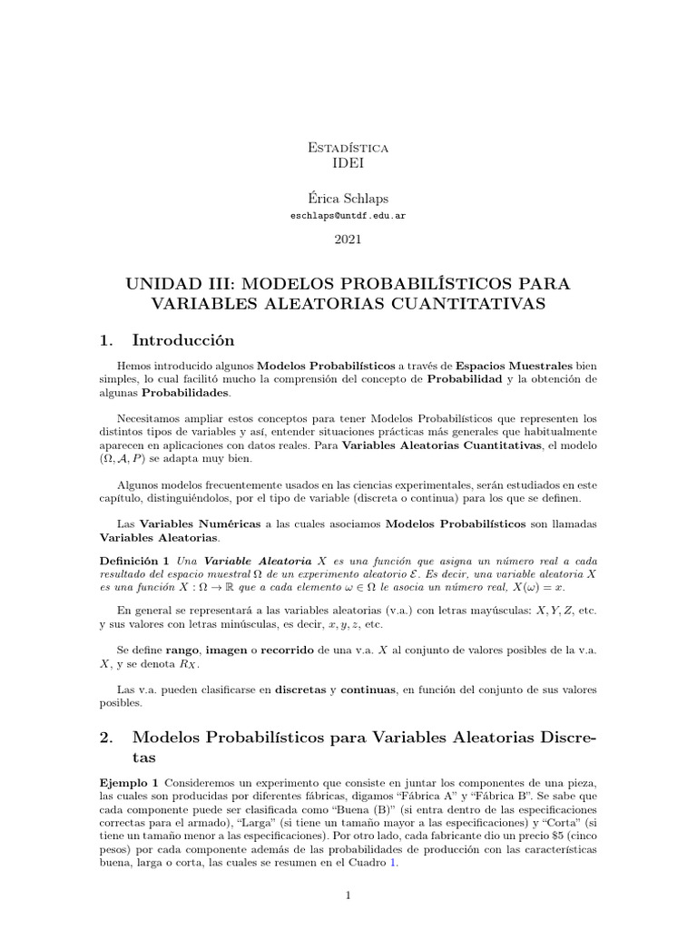 IDEI Estad Stica V A Cuantitativas 2021 | PDF