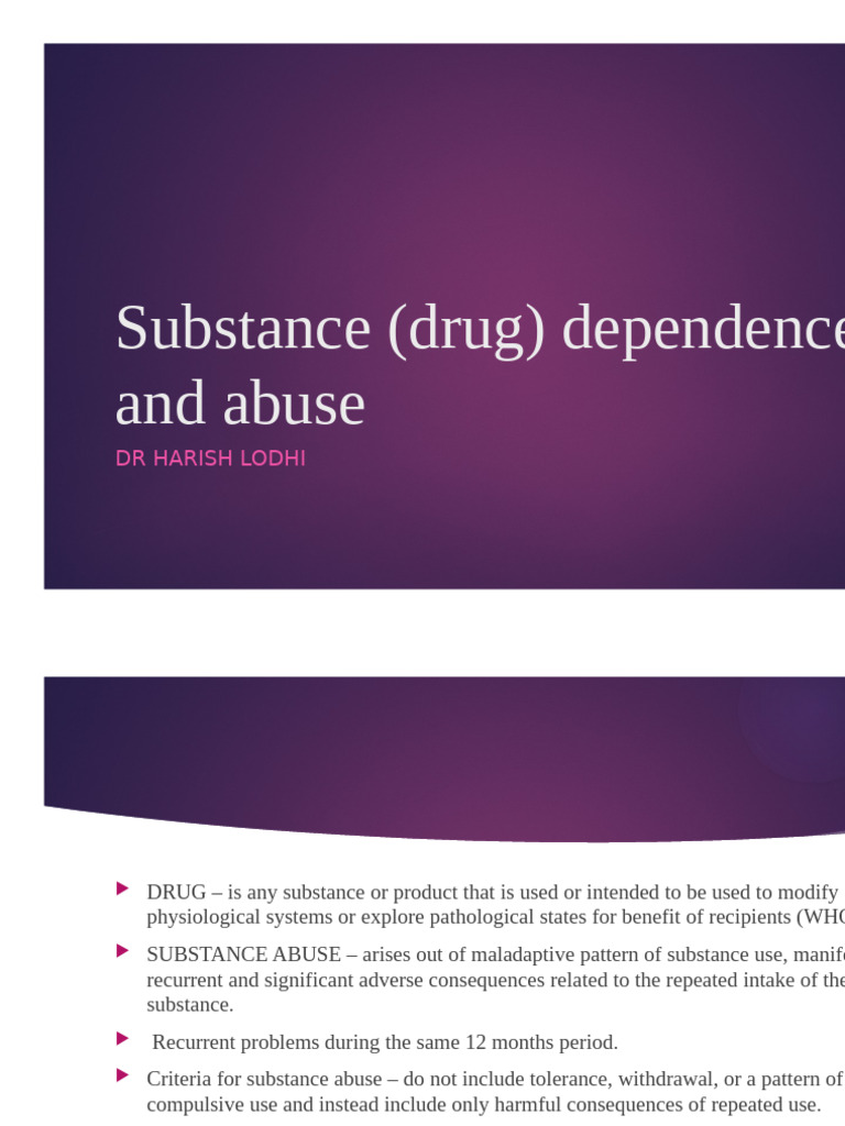 Substance Abuse | PDF