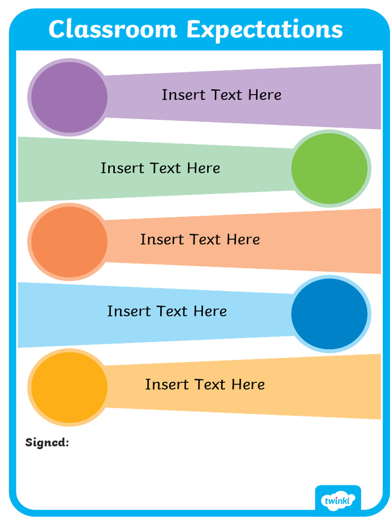 Au C 2549214 Editable Class Expectations Poster Ver 1 | PDF