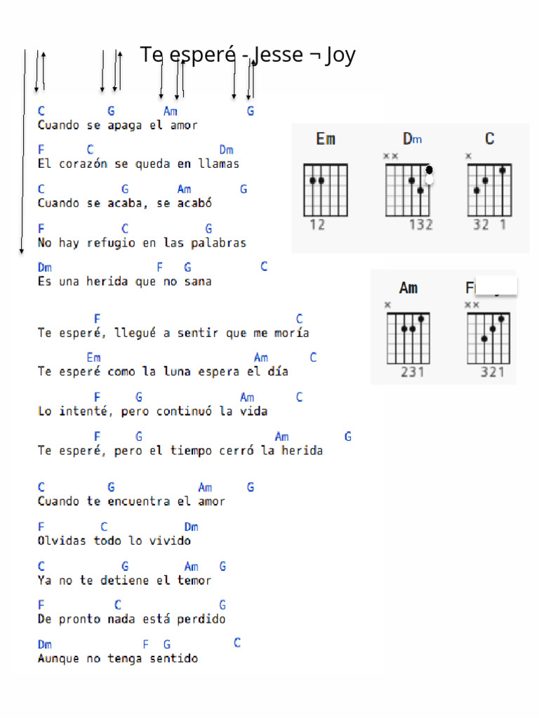 Te Esperé Jesse & Joy | PDF