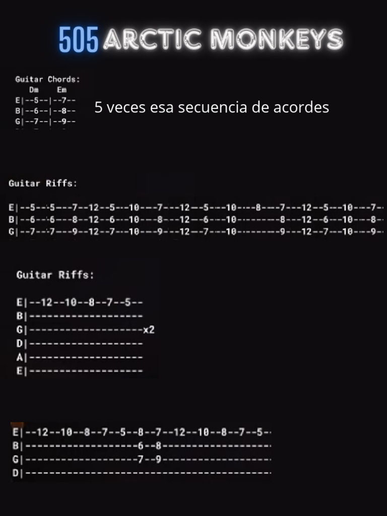 505 - Arctic Monkeys | PDF