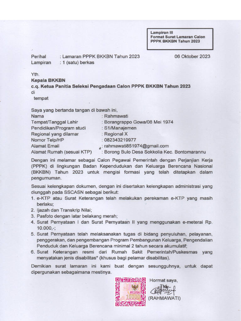 E Materai Lamaran | PDF