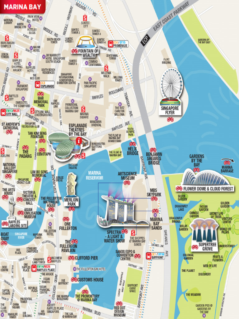 Online Marinabay Map 2024 | PDF