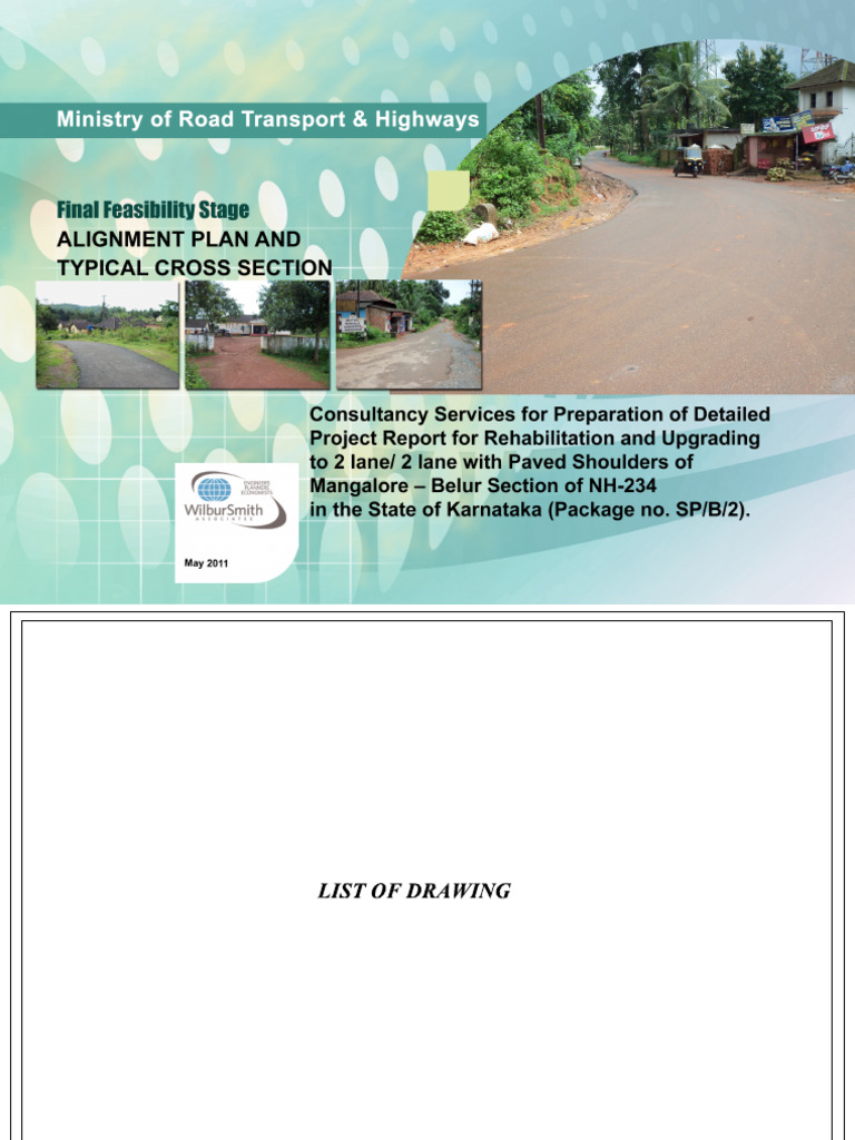 Alignment Plan and Typical Cross Section | PDF