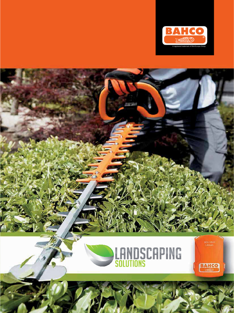 BAHCO - Catalogo utensili a batteria (Landscaping solutions) | PDF