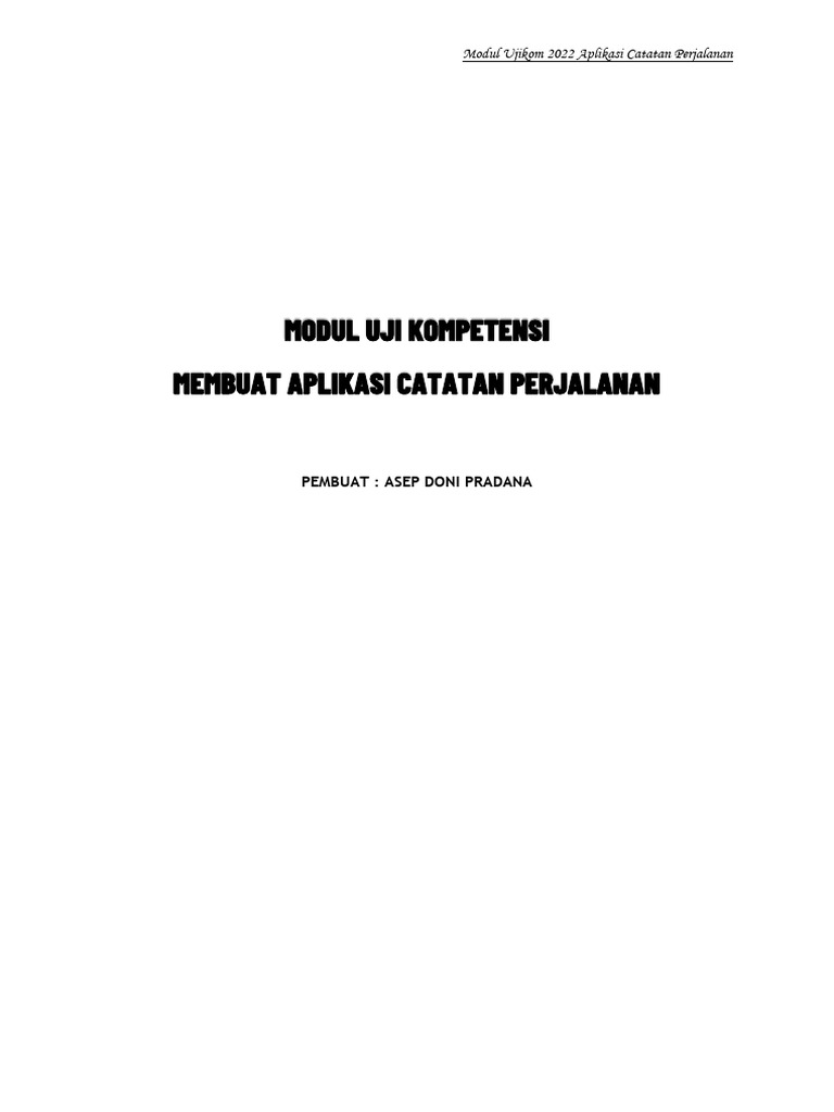 Modul Ujikom 2022 Caper | PDF