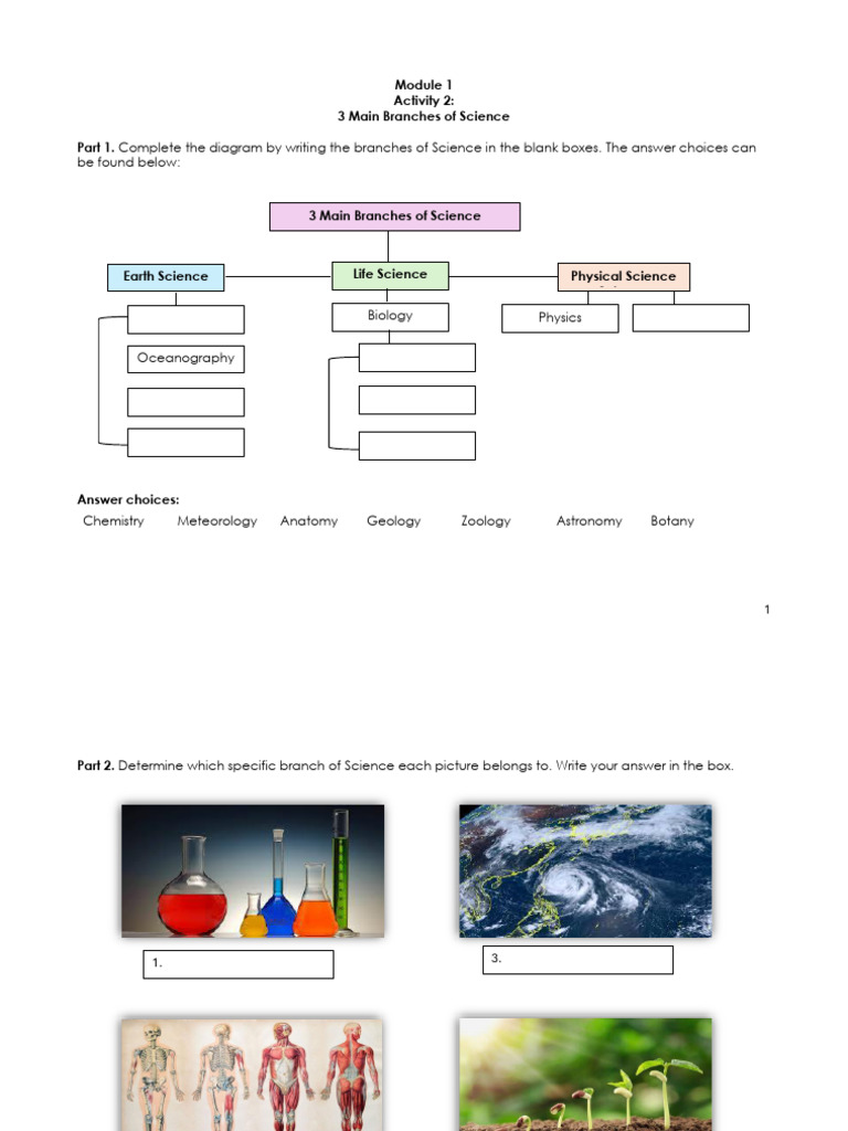 Module 1 Activity 2 Science ALS Bridging 2024 | PDF