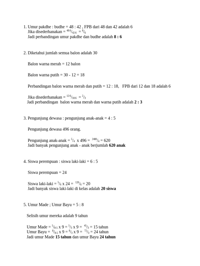 Perbandingan dan Selisih dalam Data | PDF
