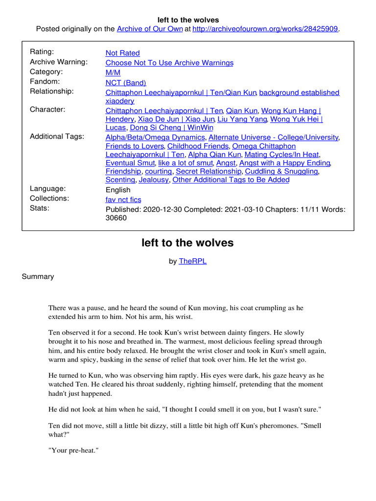 Left To The Wolves | PDF | Foreign Language Studies | Art