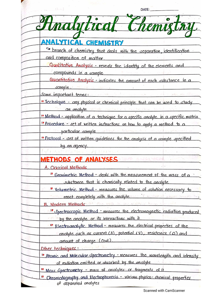 Analytical Chemistry | PDF