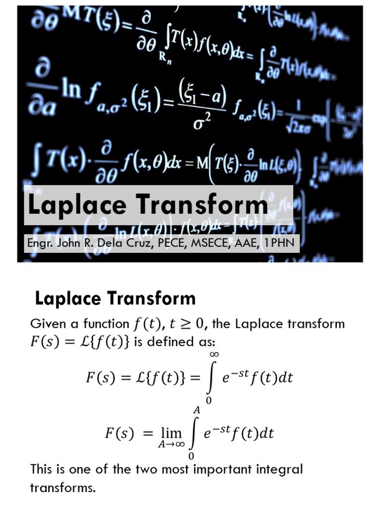004 Laplace-Transform | PDF