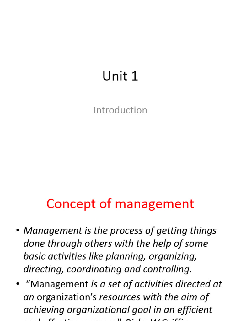 Unit 1 | PDF