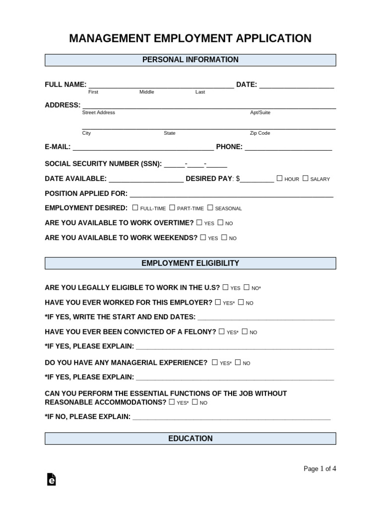 Management-Job-Application | PDF