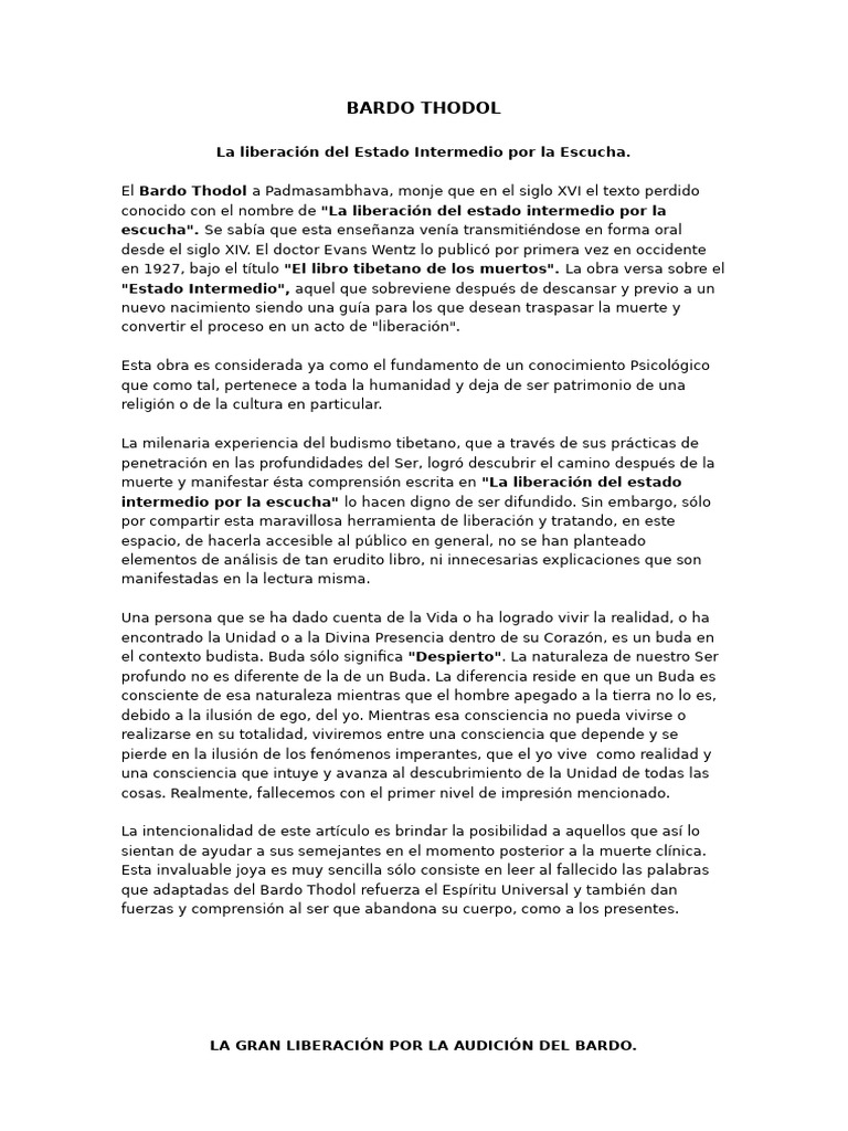 Bardo Thodol-2-2 | PDF