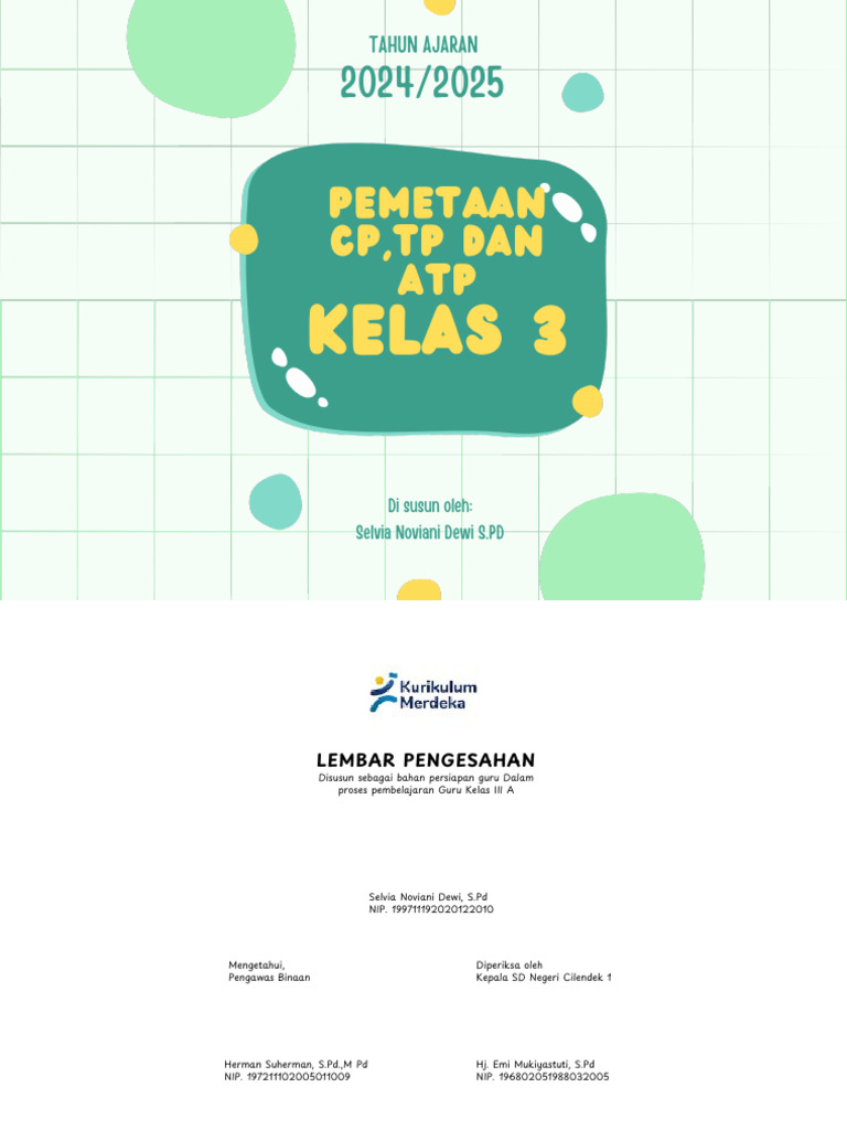 Pemetaan Cp,Tp,Atp Kls 3 | PDF