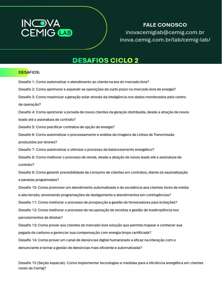 Anexo 2 - Desafios Ciclo 2 | PDF