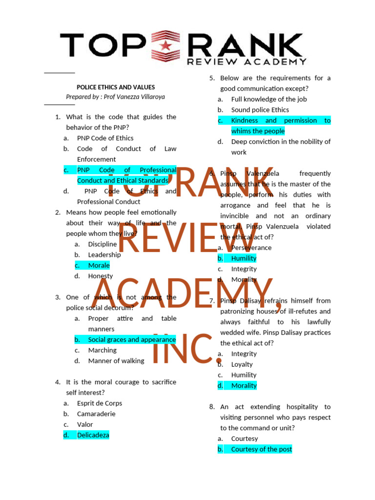 Ethics and Values Ans Keys | PDF Ethics and Values Ans Keys | PDF